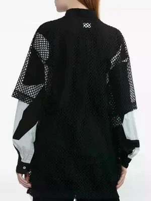 Comme Des Garçons Mesh-panel T-shirt