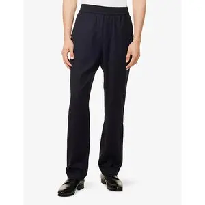 Dunhill Drawstring Tapered-leg Stretch-wool Trousers