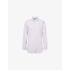 Dunhill Striped-pattern Long-sleeved Cotton Shirt