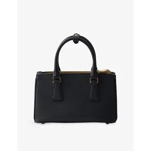 Prada Galleria Mini Leather Tote Bag - Black