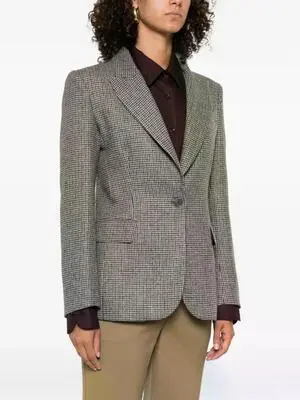 P.a.r.o.s.h Houndstooth Single-breasted Blazer - Neutrals