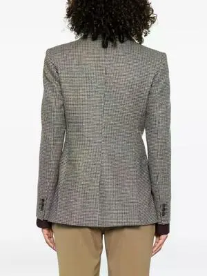 P.a.r.o.s.h Houndstooth Single-breasted Blazer - Neutrals