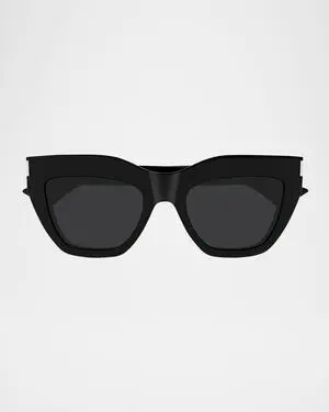 Saint Laurent SL759 Recycled Acetate Square Sunglasses Black3