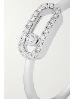Messika Move Uno 18-karat White Gold Diamond Ring