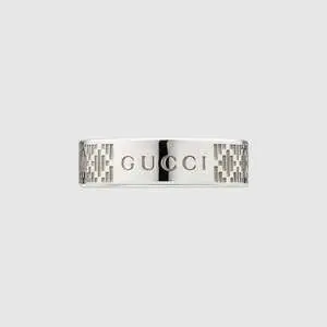 Gucci Diamante Engraved Ring - One-color