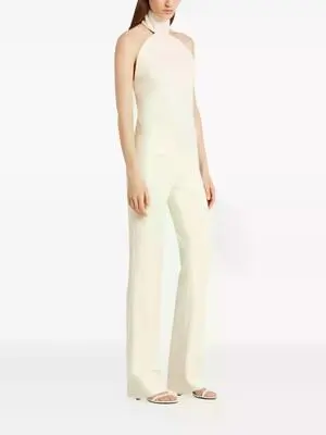 COURREGES Ellipse High-neck Sleeveless Top - Neutrals