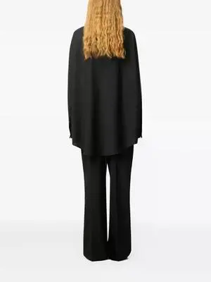 AMI Paris Bandana-collar Wool Blouse