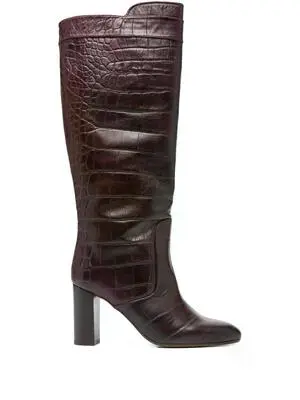 Chie Mihara 85mm Eybal Crocodile-effect Block-heel Boots