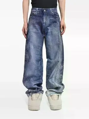 PDF Wide-leg Denim Jeans