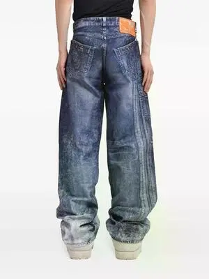 PDF Wide-leg Denim Jeans