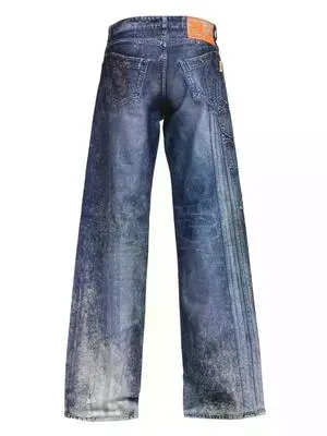 PDF Wide-leg Denim Jeans