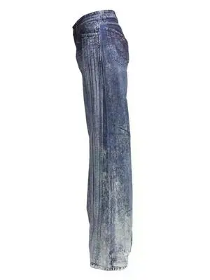 PDF Wide-leg Denim Jeans