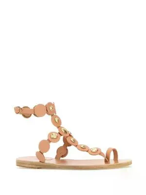 ANCIENT GREEK SANDALS Madison Leather Disc-embellished Sandals