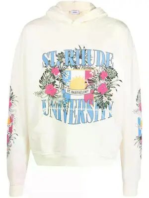 Rhude Graphic-print Hoodie - Neutrals