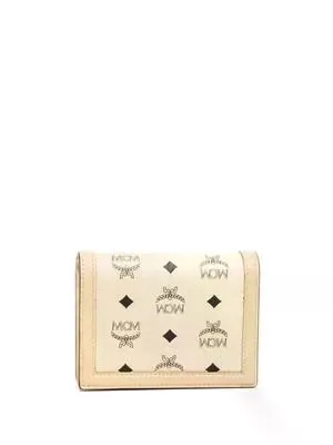 Mcm Small Tracy Monogram-print Wallet - Neutrals