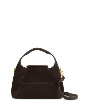 REISS Octavia Suede Shoulder Bag