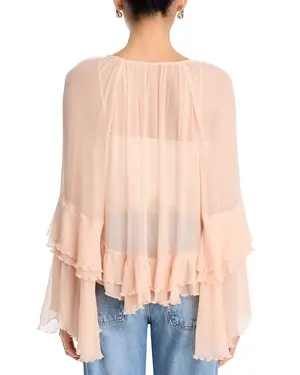 Astr The Label Margaery Ruffle Tiered Long Sleeve Top