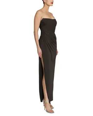 Halston Patrice Ruched Gown