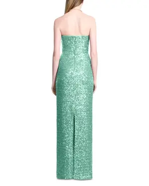 Bcbgmaxazria Plunging Neck Gown In Mint - 44% Off | Editorialist