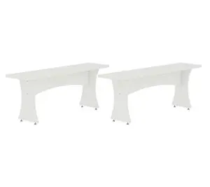MANHATTAN Comfort Coney Dining Bench Set Of 2 - One-color