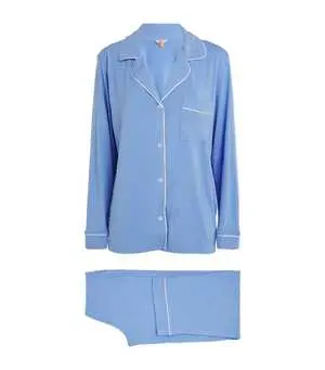 Eberjey Eberjey Stretch-Modal Gisele Pyjama Set Blue