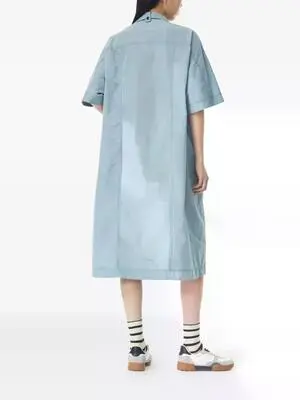 STUDIO TOMBOY Collared Shirt Dress With Tie Neck