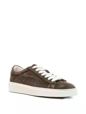 Eleventy Suede Low-top Sneakers - Brown