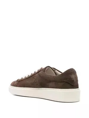 Eleventy Suede Low-top Sneakers - Brown