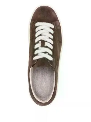 Eleventy Suede Low-top Sneakers - Brown