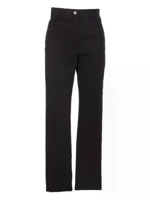 Patrizia Pepe Logo-patch Button Trousers
