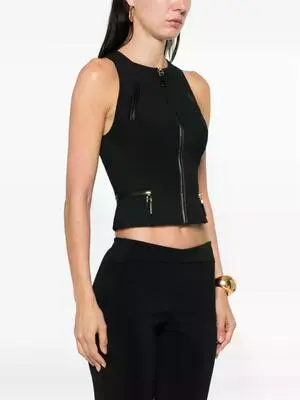 Elisabetta Franchi Zip-front Tank Top