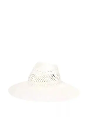 Borsalino Perforated Wide-brim Hat