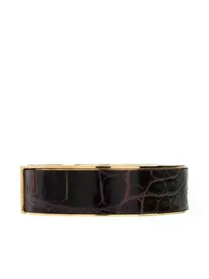 Dsquared2 Crocodile-effect Cuff Bracelet