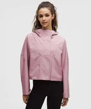 Lululemon Rain Chaser Cropped Jacket - Rose Blush