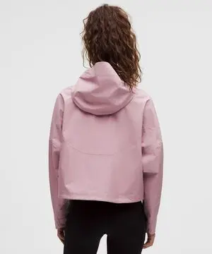 Lululemon Rain Chaser Cropped Jacket - Rose Blush