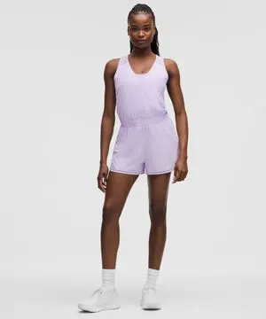 Lululemon Hotty Hot Running Romper - Lavender Frost