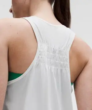 Lululemon Ruched Racerback Tank Top - White