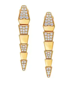 BVLGARI Serpenti Scaglie Earrings - Yellow Gold