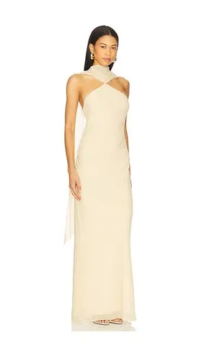 Amanda Uprichard Ashton Maxi Dress - Cornsilk