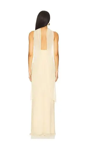 Amanda Uprichard Ashton Maxi Dress - Cornsilk