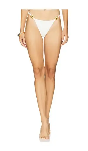 VIX PAULA HERMANNY Liza Detail Cheeky Bikini Bottom - Firenze White