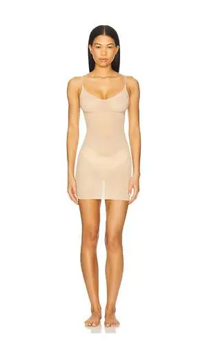 Commando Featherlight Control Full Strapless Slip - Beige