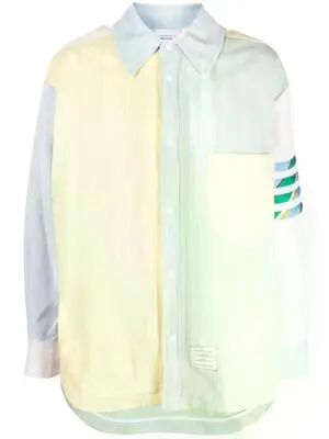 Thom Browne Panelled-design Pastel Shirt