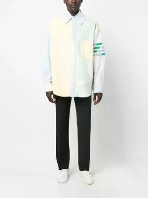 Thom Browne Panelled-design Pastel Shirt