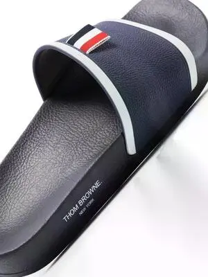 Thom Browne Grosgrain-trim Terrycloth Slides