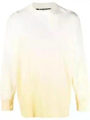 Palm Angels Gradient-effect Sweatshirt - Yellow