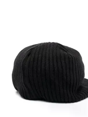 Undercover Ribbed-knit Bakerboy Cap