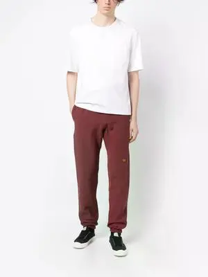 ADVISORY BOARD CRYSTALS Logo-patch Track Pants - Red