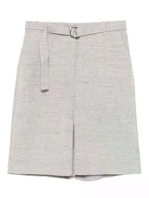 3.1 Phillip Lim Viscose Shorts With Detachable Waist Belt