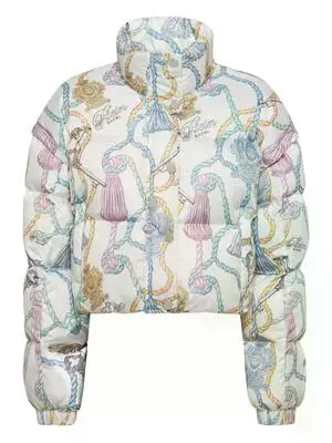Philipp Plein Printed Puffer Jacket - Neutrals